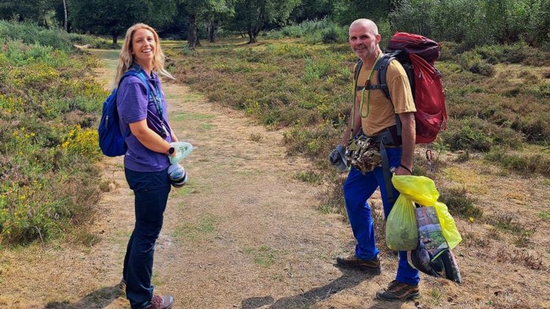 South Downs: Charity walker picks up hundreds of piles of dog mess ...