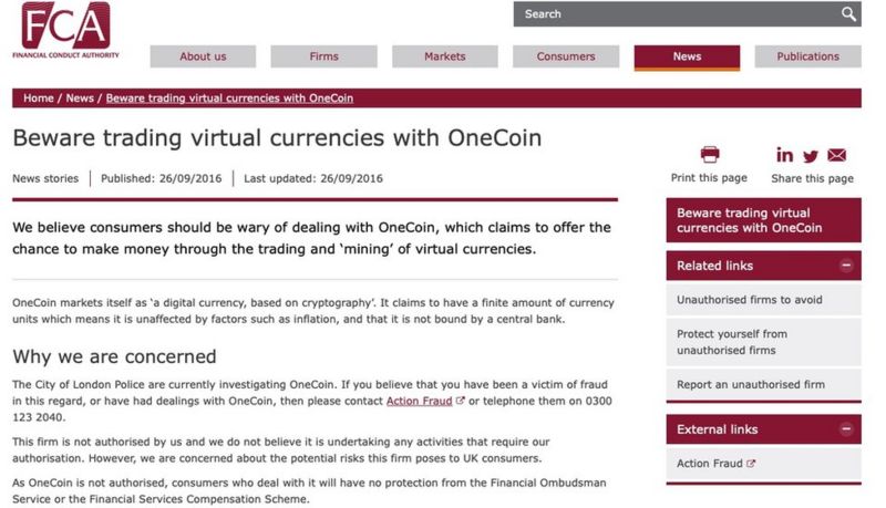 Missing Cryptoqueen: Why did the FCA drop its warning about the OneCoin ...