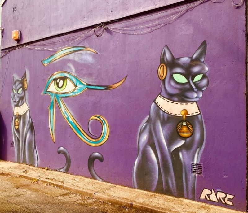 In pictures: Graffiti used to protest climate change and war - BBC News