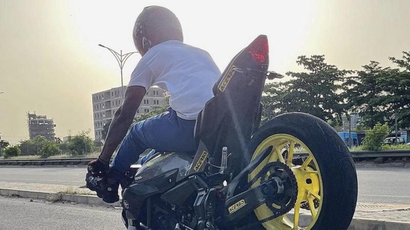 Meet KBS Da Bikestar, de monster Ghana bike stunt performer who dey ...