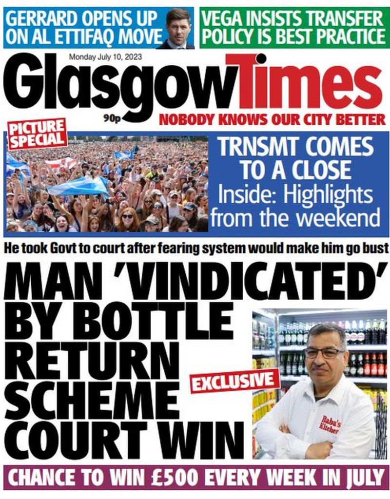 Scotland's papers: BBC suspends star and Yousaf poll 'setback' - BBC News