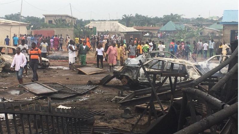 Gas explosion in Lagos today: Iju-Ishaga gas tank truck fire outbreak ...