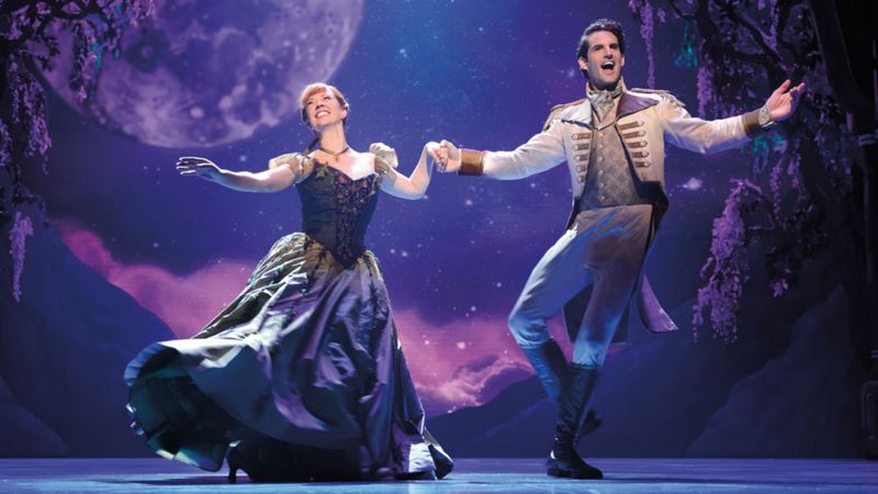 Thrills and chills at Broadway's Frozen musical - BBC News