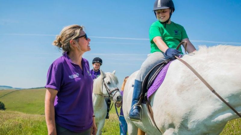 Selkirk children's horse charity faces cash-flow hurdle - BBC News