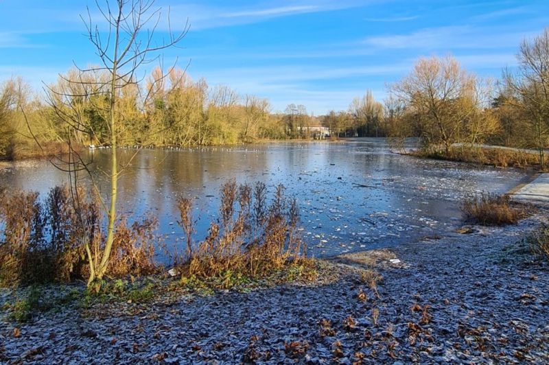 Frozen water warning after pupils filmed on icy lake - BBC News