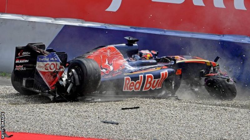 Austrian Grand Prix: Drivers split over kerbs after crashes - BBC Sport