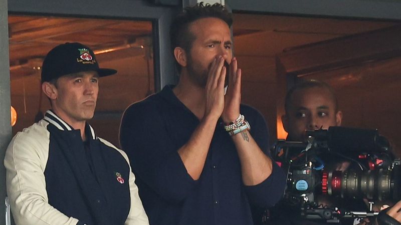 In Pictures: Elation in Wrexham as star-owned club win title - BBC News