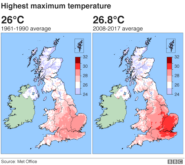 Weather: UK experiencing hotter days and 'tropical nights' - Met Office ...