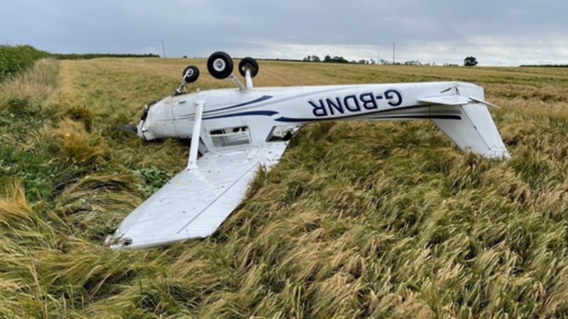 Retford Gamston Airport: Passenger suffers minor injures in plane clash ...