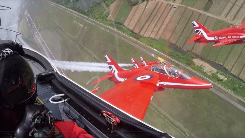 Red Arrows complete 'Best of British' world tour - BBC News