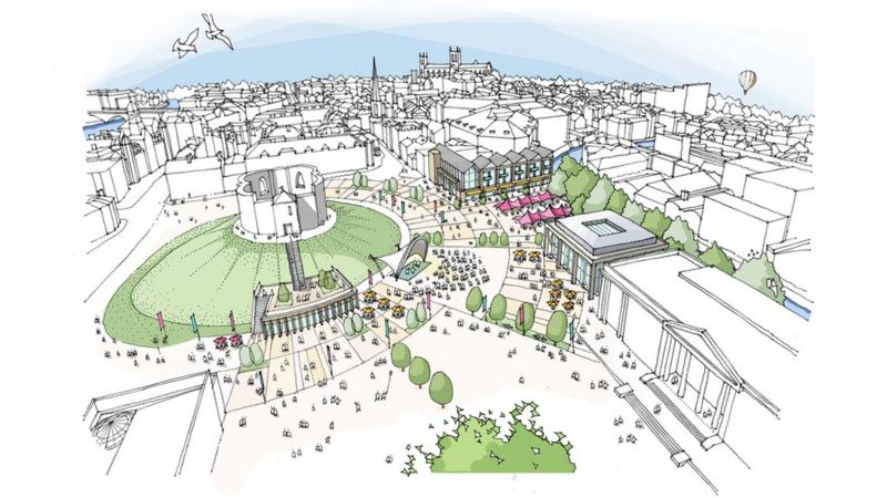 York's £30m plan to transform area around Clifford's Tower - BBC News