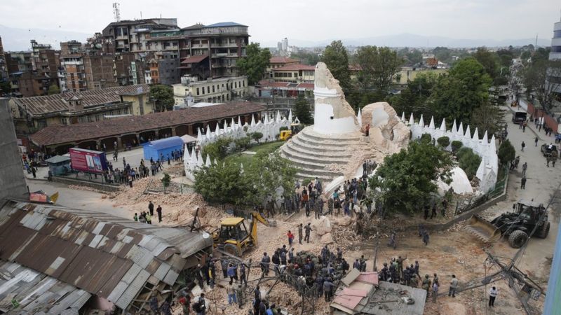 Nepal opens replica Dharahara Tower in Kathmandu - BBC News
