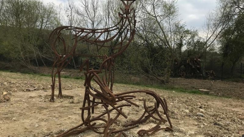 Cheltenham crematorium sculptures funded by recycled metal body parts ...