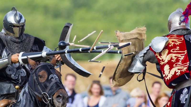 Lance encounters: Why do people risk death jousting? - BBC News