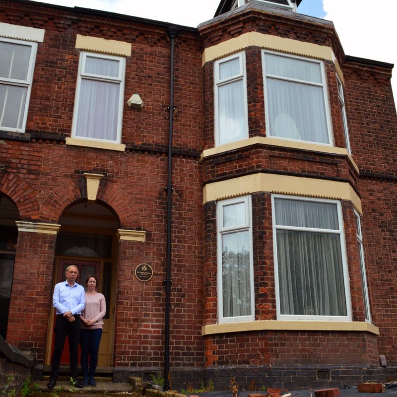 'We live in LS Lowry's house... he might not approve of the colour ...