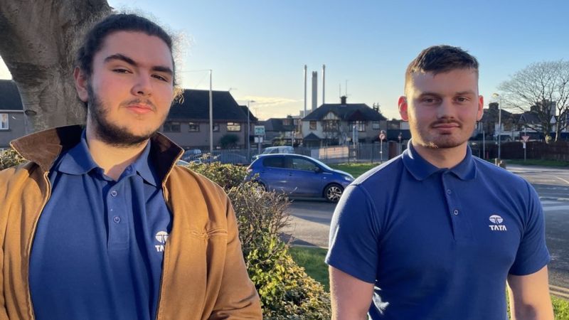 Tata Steel workers protest over proposed job losses - BBC News