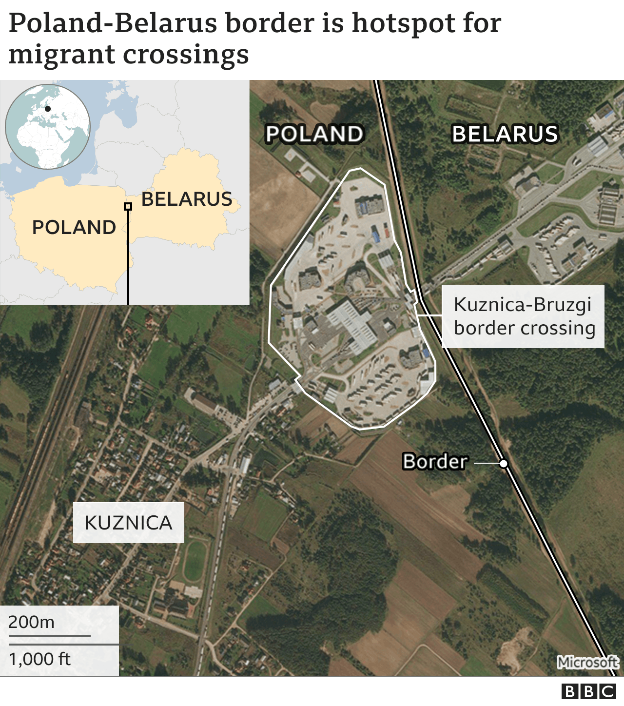 Belarus migrants: Poland faces fresh border breaches - BBC News