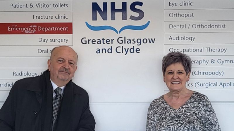 We've both worked for the NHS for 50 years - BBC News