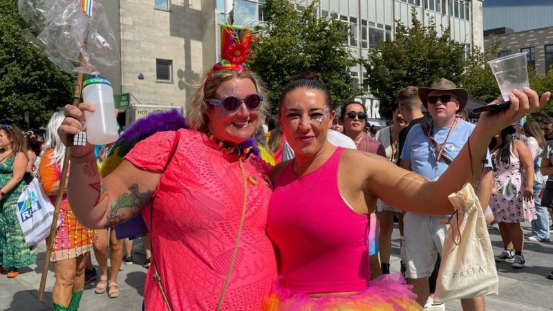 In pictures: Southampton Pride event attended by thousands - BBC News
