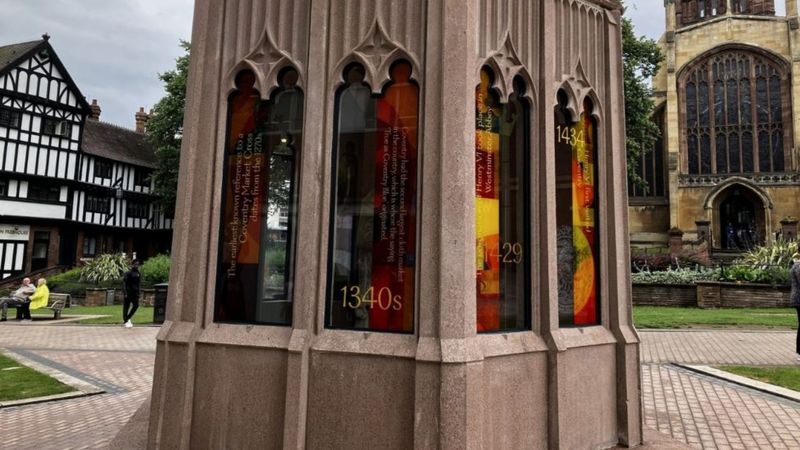 Modern Coventry replica of ancient landmark unveiled - BBC News