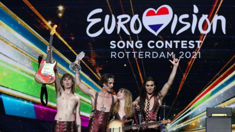 Eurovision 2021 in pictures: The best of the ceremony - BBC News
