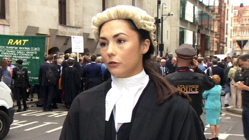 Barristers walk out of courts in strike over pay - BBC News
