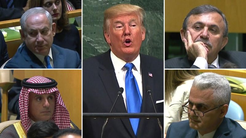Trump's first UN speech met with criticism from some leaders - BBC News