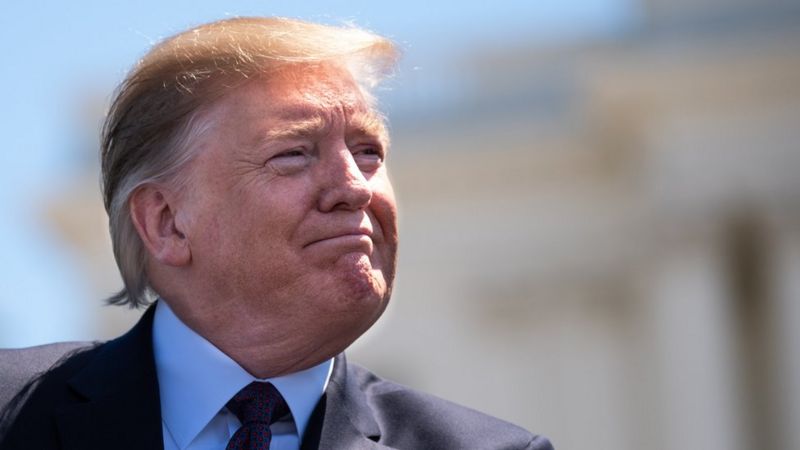 Trump Declares National Emergency Over It Threats Bbc News