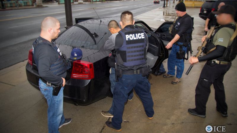 Living in fear of President Trump's deportation drive - BBC News