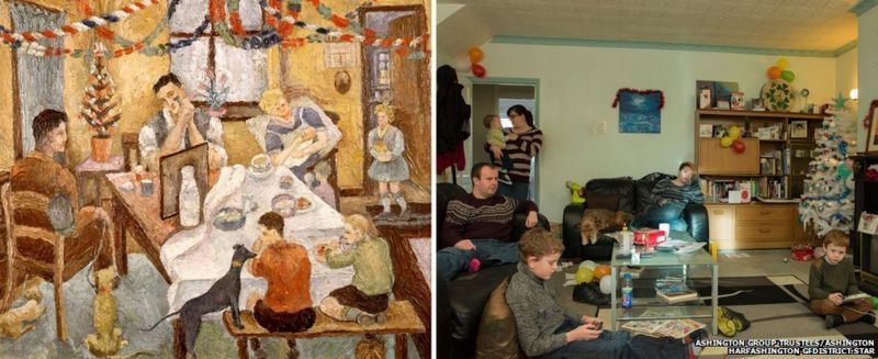 Pitmen Painters' art re-imagined by Ashington photographers - BBC News