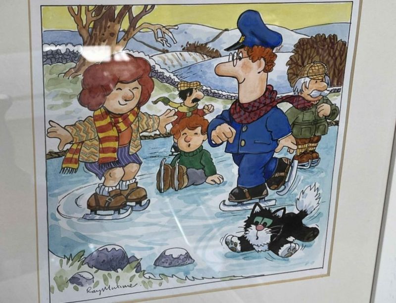 Original Postman Pat artwork sells for £700 for Darlington hospital ...