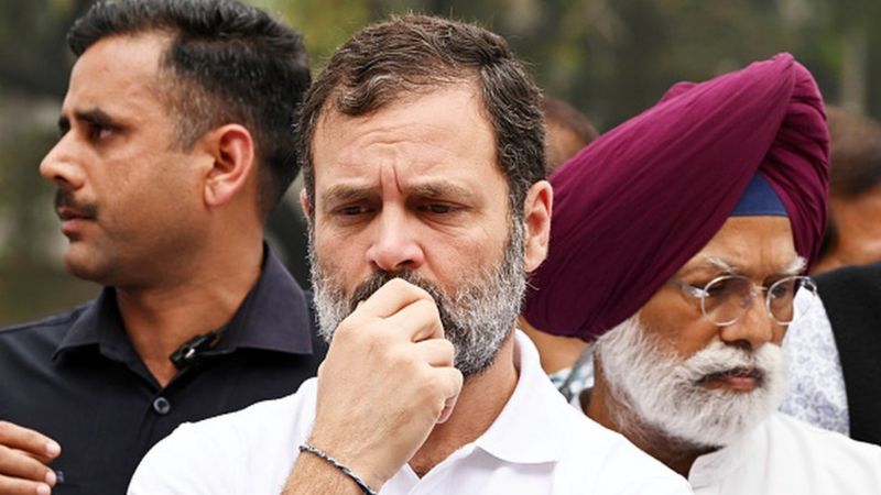 Rahul Gandhi disqualified as MP after conviction in defamation case - BBC News
