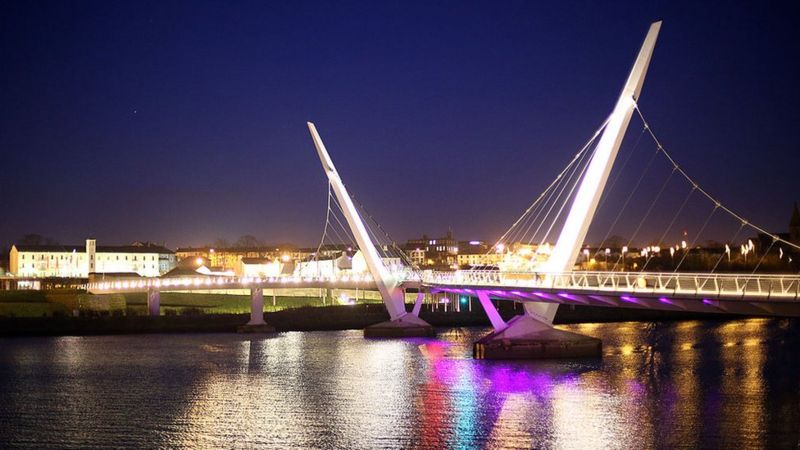 Londonderry Peace Bridge: Ten years of city's 'structural handshake ...