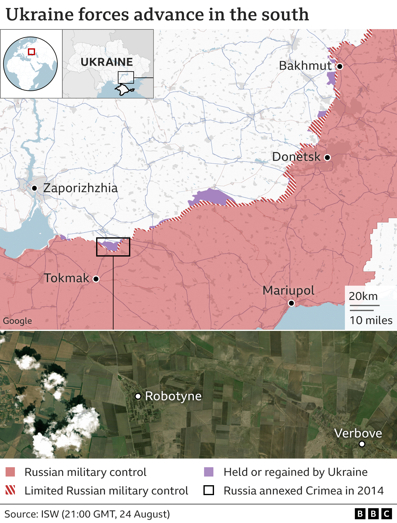 Ukraine gains on southern front could open way to Crimea, says Kyiv ...