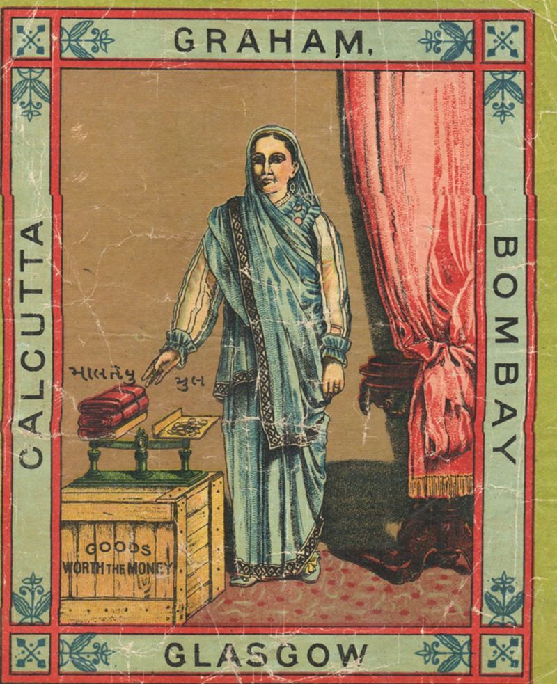 Rare India textile labels show evolution of cotton trade - BBC News