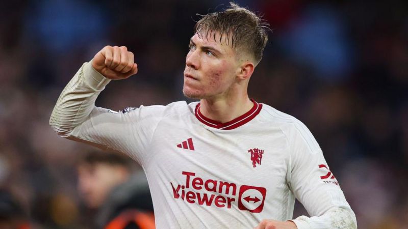 Manchester United news: Rasmus Hojlund wins player of the month - BBC Sport