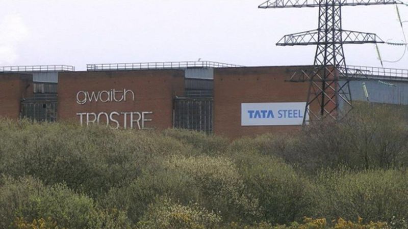 Steel plant explosion: Two burned at Tata in Port Talbot - BBC News