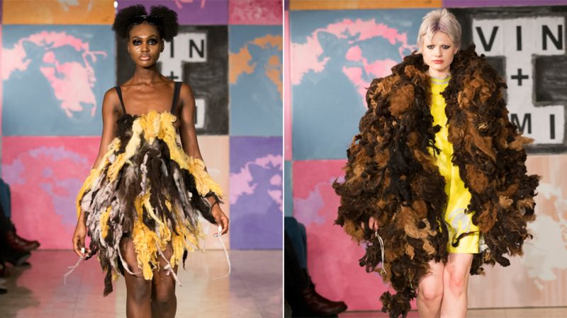 London Fashion Week: Clothes made from recycled plastic - BBC News