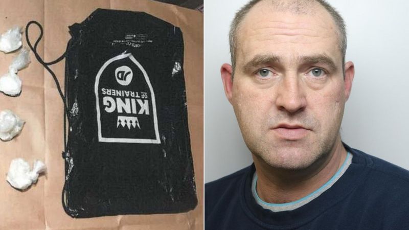 Leeds man jailed over shotguns and drugs found in wardrobe - BBC News