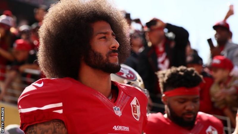 Colin Kaepernick: Quarterback is the face of new Nike campaign - BBC Sport