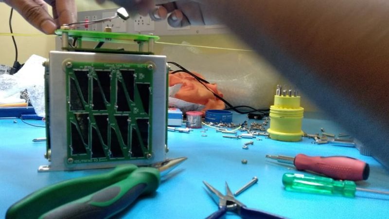 India puts 'lightest satellite' Kalamsat V2 into orbit - BBC News