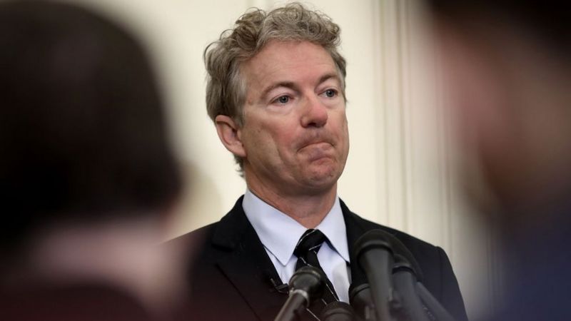 Senator Rand Paul wins damages after neighbour attack - BBC News