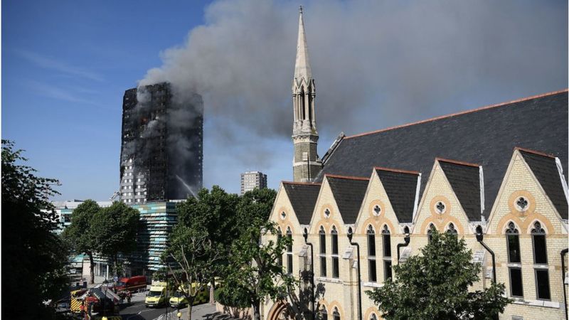 London tower block fire: Sense of limbo in Grenfell aftermath - BBC News