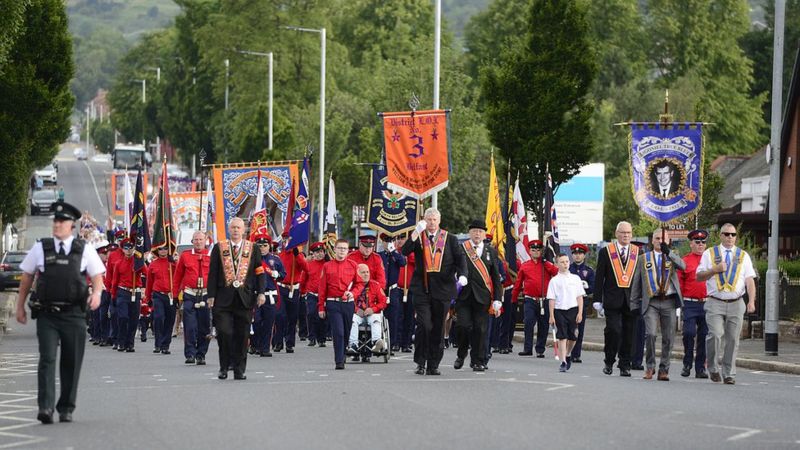 The Twelfth: Orange marches taking place in Northern Ireland - BBC News