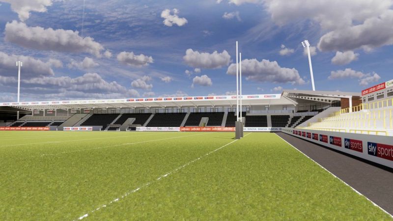 Castleford Tigers redevelopment at heart of £200m plan for town - BBC News