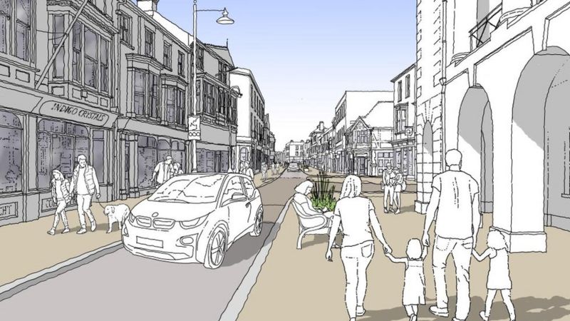 Newport £3 million High Street plans approved - BBC News