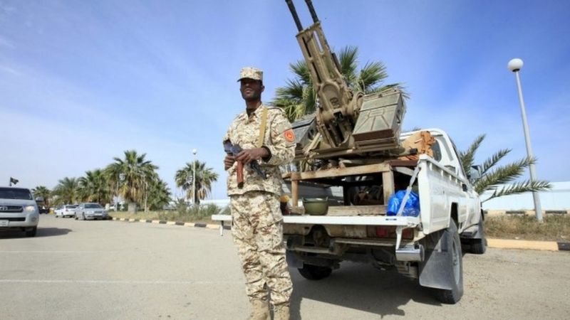Libyan forces 'retake Sirte port from IS militants' - BBC News