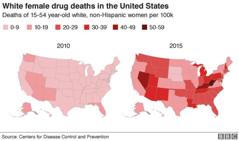 Are America’s whites really dying faster? - BBC News