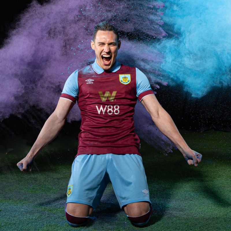 Burnley unveil 2023-24 home kit - BBC Sport