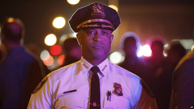 Baltimore mayor sacks police chief months after riots - BBC News